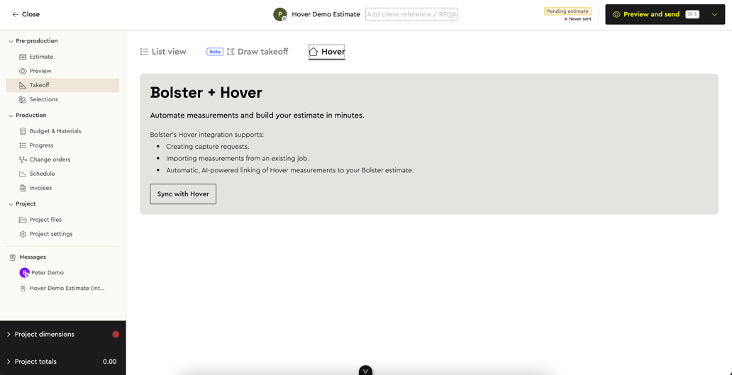 Using the Hover Integration